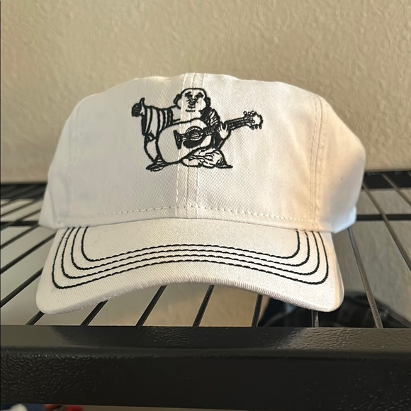 True Religion | Accessories | True Religion White Cap With Black ...